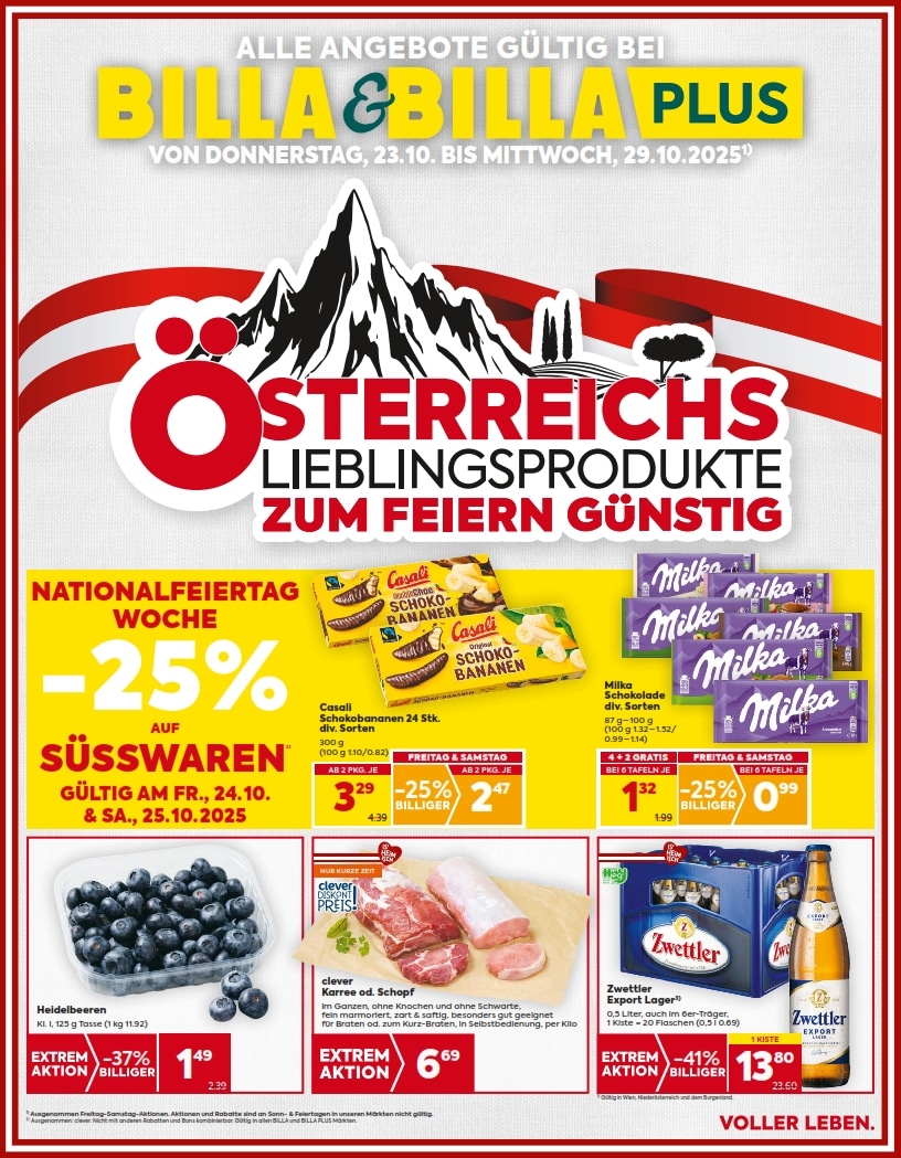 Billa | Billa Plus Angebote gültig von 23.10.2025 bis 29.10.2025